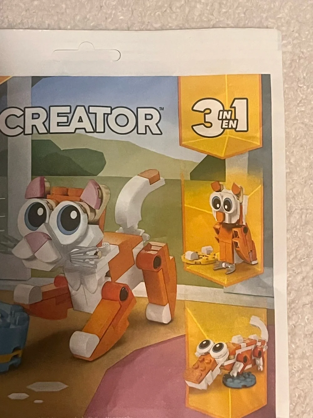 Lego | Toys | Girls Orange Cat Lego With Blue Bowl | Poshmark